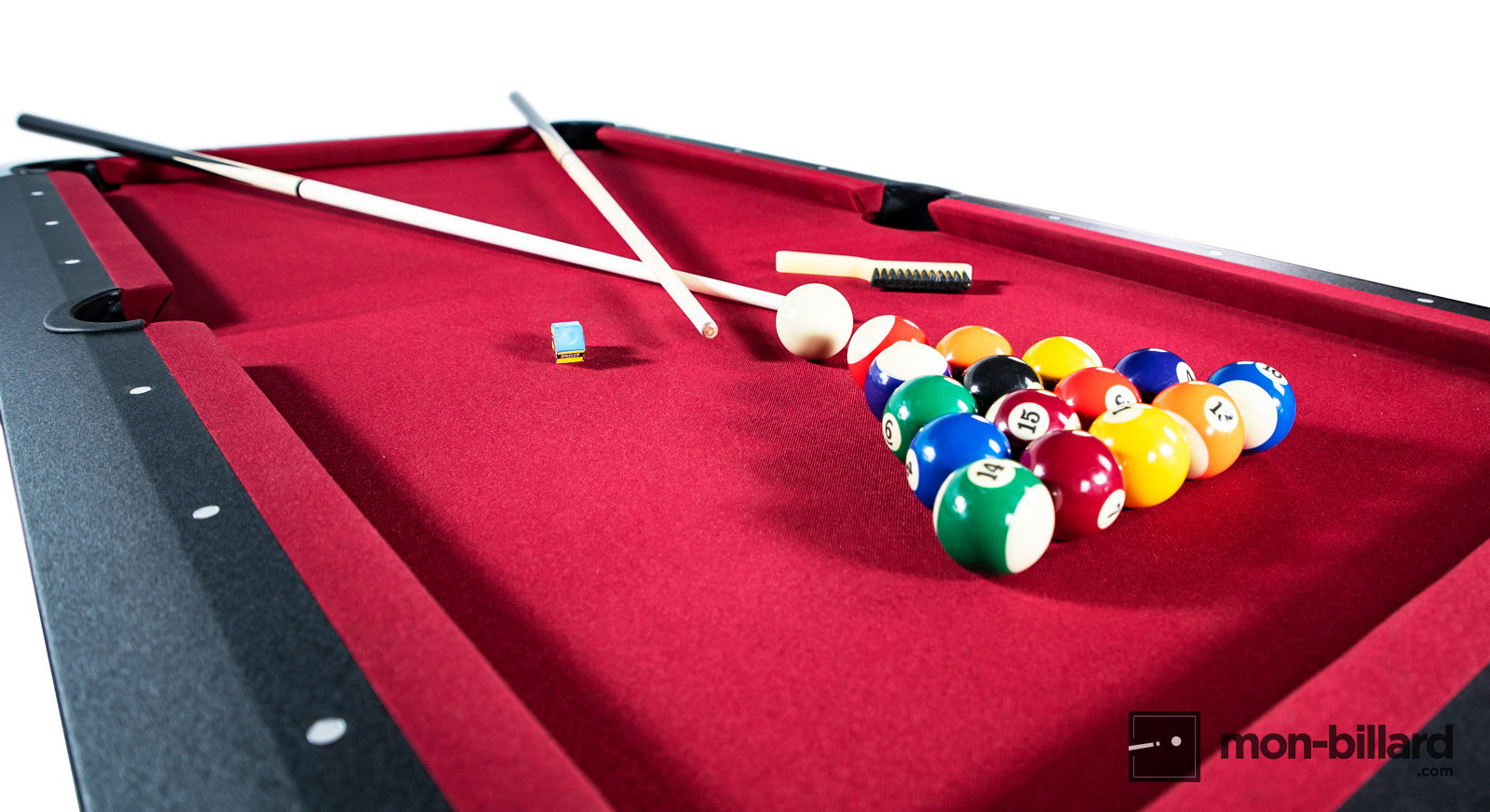 Billard Américain Guillaume 6FT Tapis Rouge - Mon-Billard.com