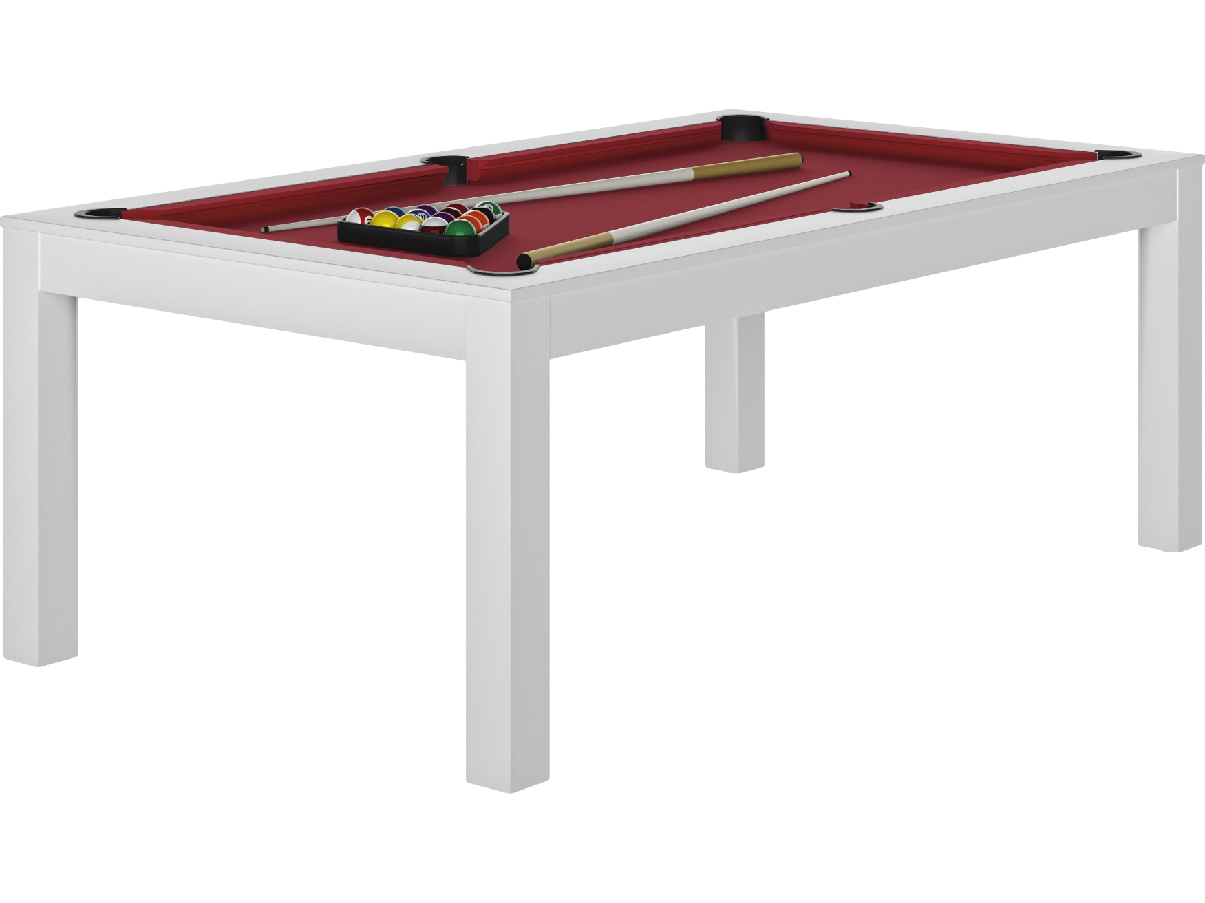 Découvrez le billard convertible René Pierre Charme Blanc - En Stock